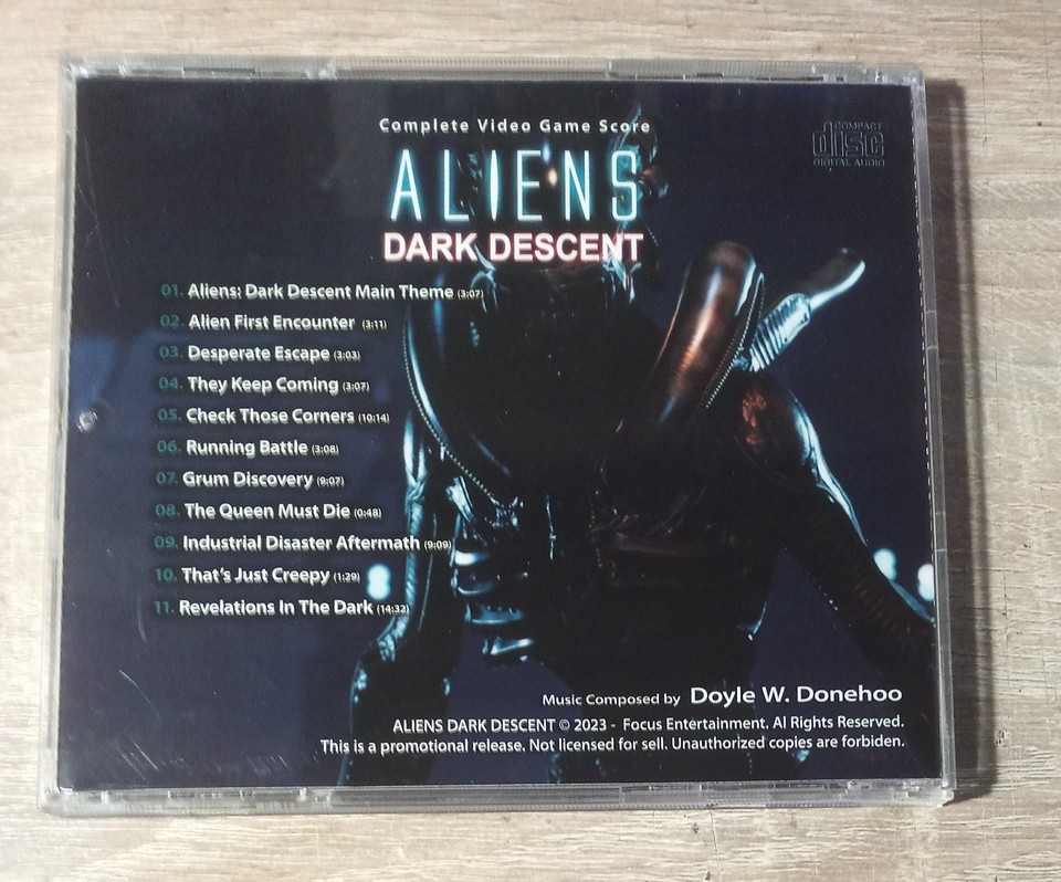 ALIENS DARK DESCENT - Doyle W. Donehoo - OST CD RARE, SOUNDTRACK | eBay