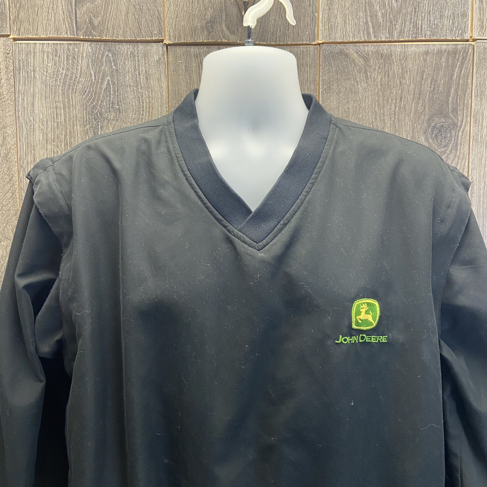 John Deere Windbreaker Weatherproof Pullover Jacket B… - Gem