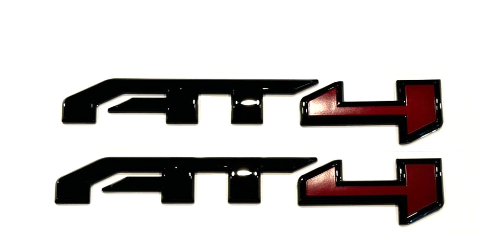2023-2024 GMC Canyon AT4 Doors Emblems in Gloss Black Red PT 86557055 ...