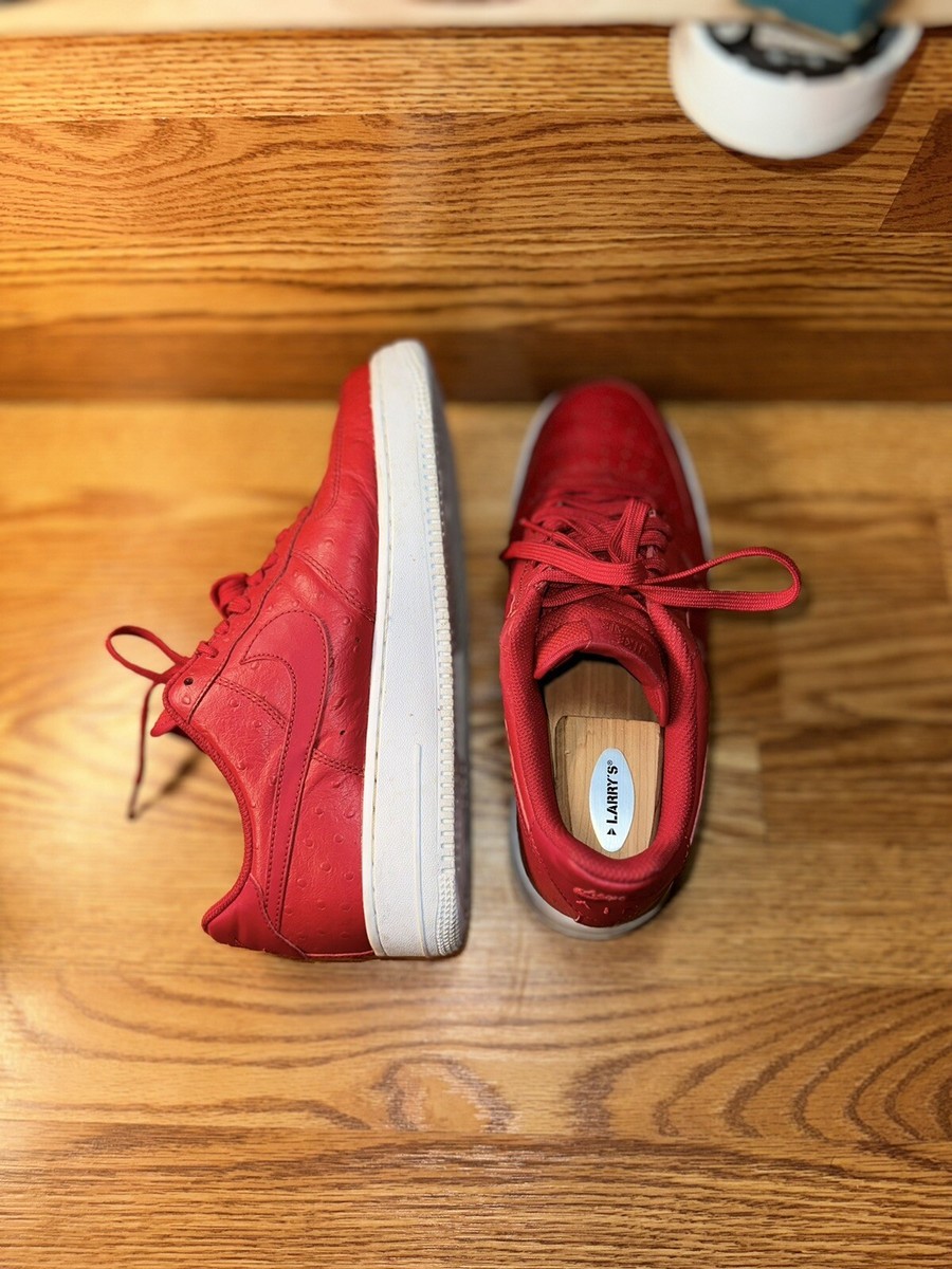 Mens Nike Air Force 1 '07 LV8 Ostrich Gym Red White 718152 Mens Nike Air Force 1 '07 LV8 Ostrich Gym Red White 718152