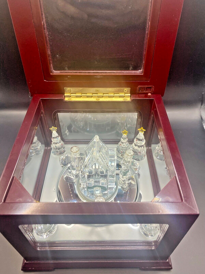 Mr. Christmas Gold Label Collection Crystal Angel Showcase Music Box ...
