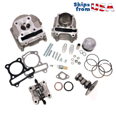 Complete Upgrade/Rebuild GY6 Cylinder Kit 100cc | 50mm Piston | 70mm ...