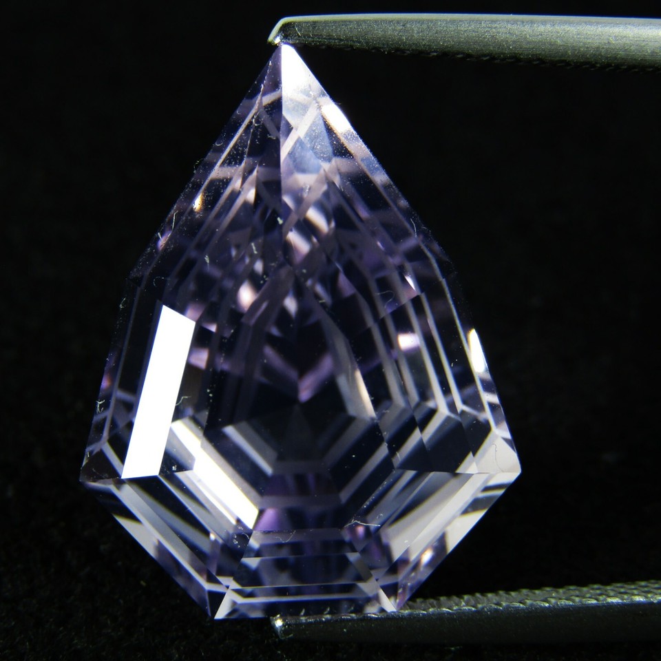 15.99Cts Amazing Natural Lavender Color Quartz Fancy Custom Cut Loose ...