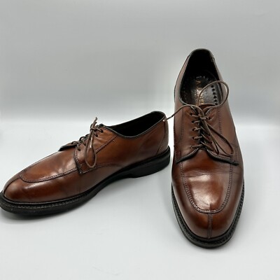 Allen Edmonds Port Washington Nomad Brown Split Toe Derby Dress Shoes 8 ...