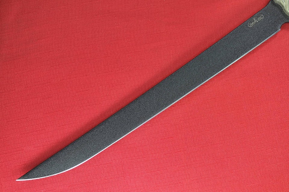 Swamp Rat RUCKI .20" Black Crinkle Convexed Blade Textured Black Canvas ...