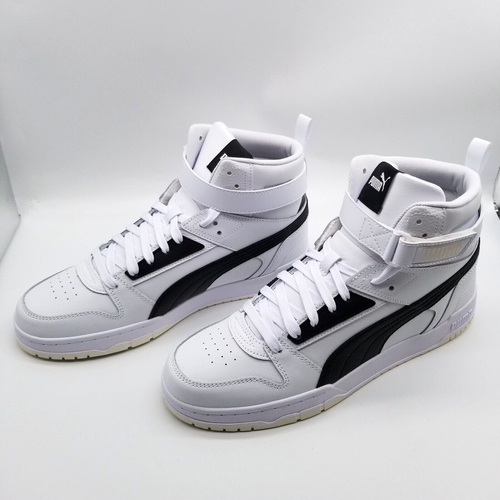 Puma Men RBD Game Puma Mid Top Size 11 White/Puma Black/Gold 385839 01 ...