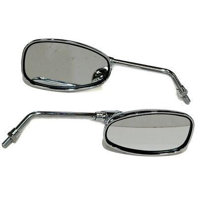 10mm Rear View Mirrors A Motorcross Motorcycle PIT Trail Dirt Quad Bike ...