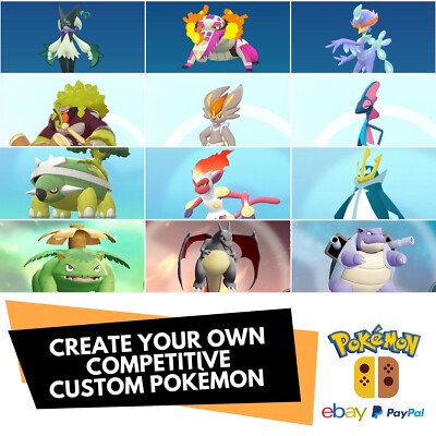 Create your own competitive custom Pokèmon Team Builder Battle Ready 6 IV Shiny | eBay