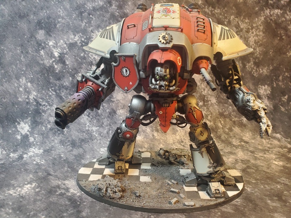 Warhammer 40k Adeptus Mechanicus Painted Imperial Knight Knights Errant ...