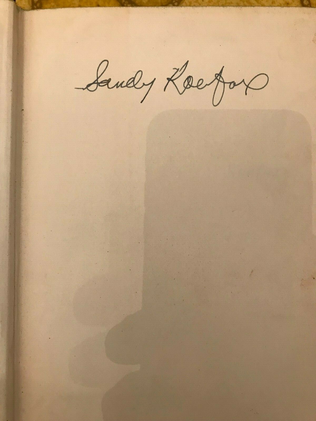 Autographed "KOUFAX" by Sandy Koufax w Ed Linn SIGNED SANDY KOUFAX Book ...