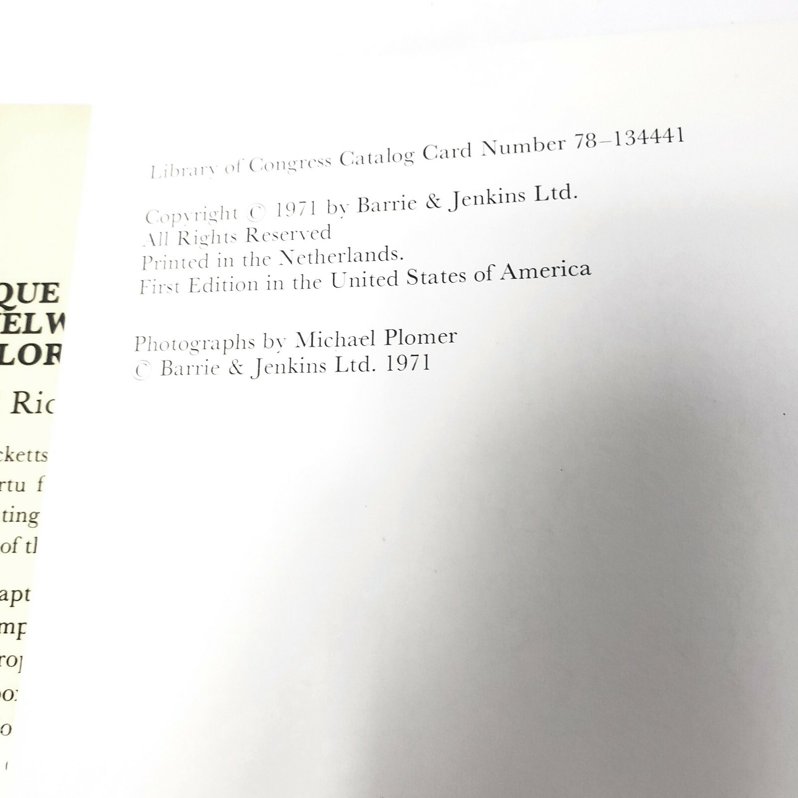 ANTIQUE GOLD AND ENAMELWARE IN COLOR BY HOWARD RICKETTS NY 1971 1ST AM ...