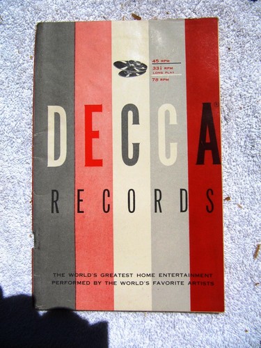 1951 DECCA RECORDS Catalog 33 78 45 Singles WORLD'S GREATES HOME ...