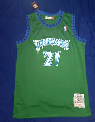 Medium Kevin Garnett Minnesota Timberwolves Green NBA Jersey Brand New ...