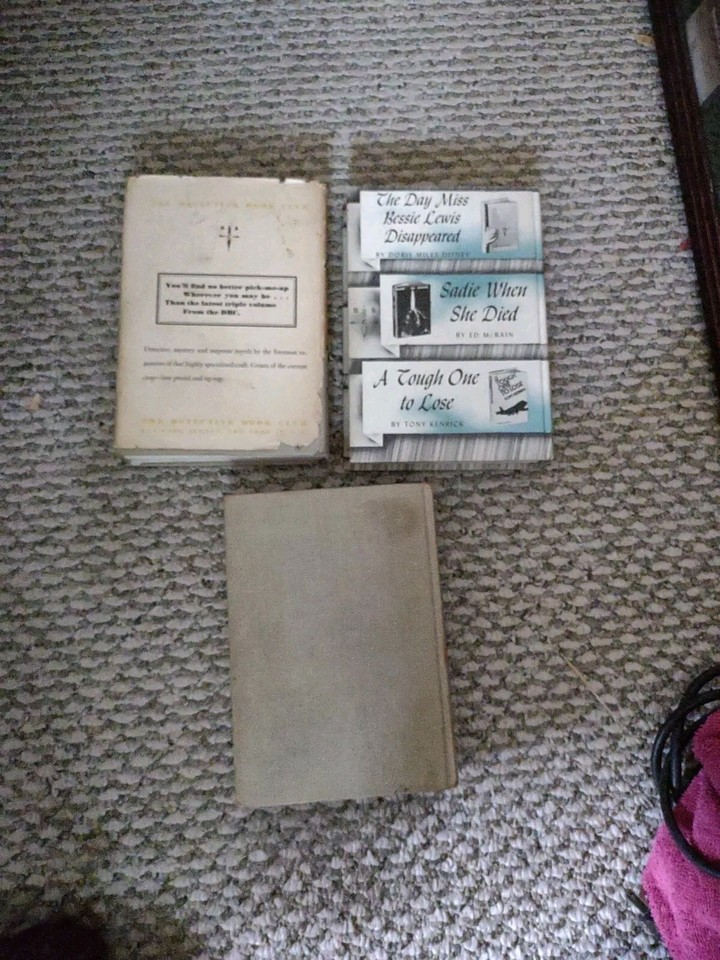 9 Book Detective Book Club Bundle / Lot Vintage Hardcover Books | eBay