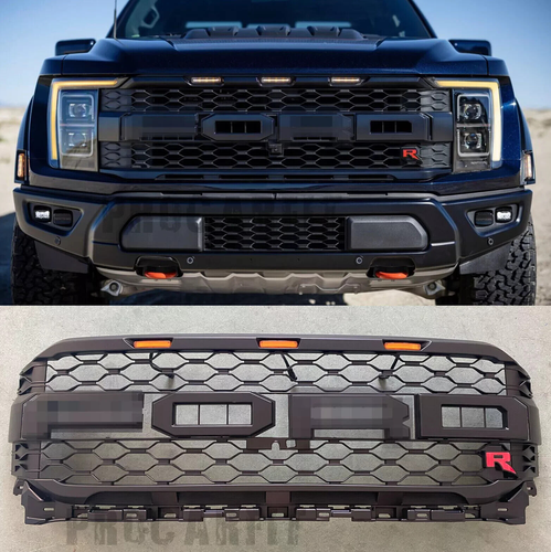 Ford F-150 Raptor Front Radiator Grille W/ Lights OEM 2021 - 2023 | eBay