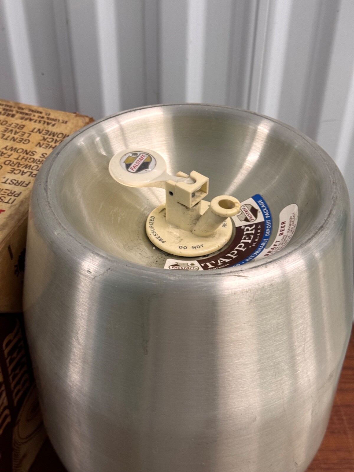 Vintage Falstaff Beer Draft Tapper Mini Keg Barrel w/ Original Box ...