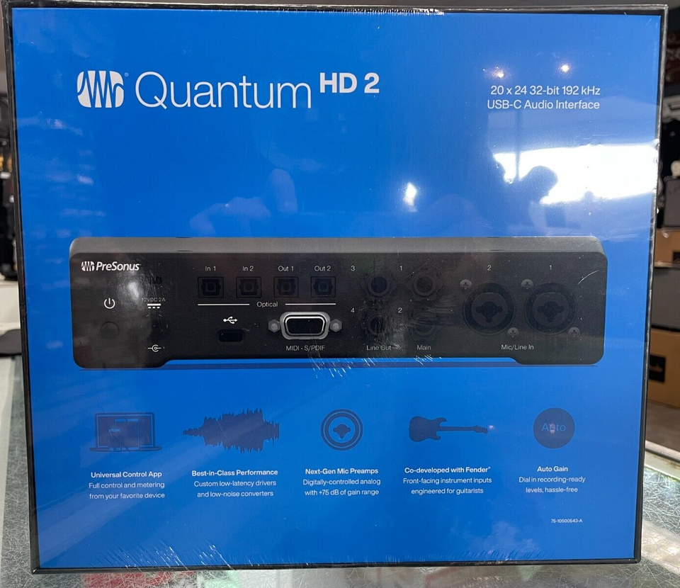 Presonus Quantum HD2 20 x 24, 32-bit / 192 kHz USB-C Audio Recording Interface | eBay