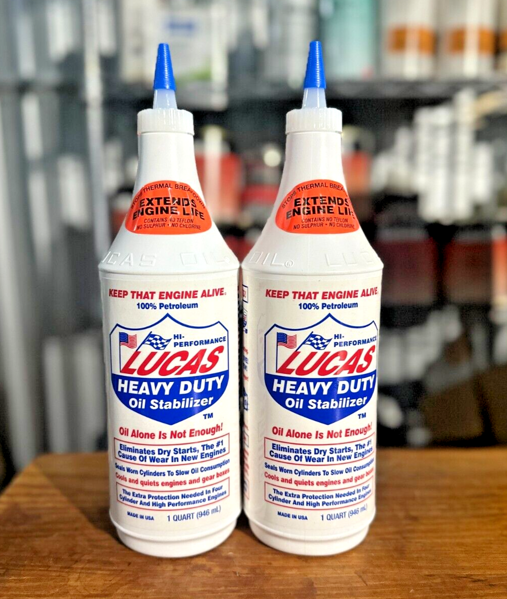 Lucas 10001 Heavy Duty Oil Stabilizer 1 Quart |0.94 Liter Pack Of (2 ...