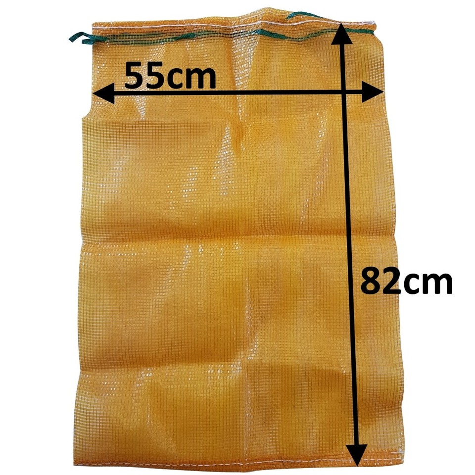 Strong Woven Log Bags for Wood Kindling Mesh Net Sacks Firewood Multi ...