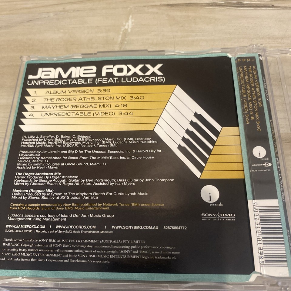 Ludacris Jamie Foxx CD IMPORT LOT Saturday (Oooh! Oooh!) Unpredictable ...