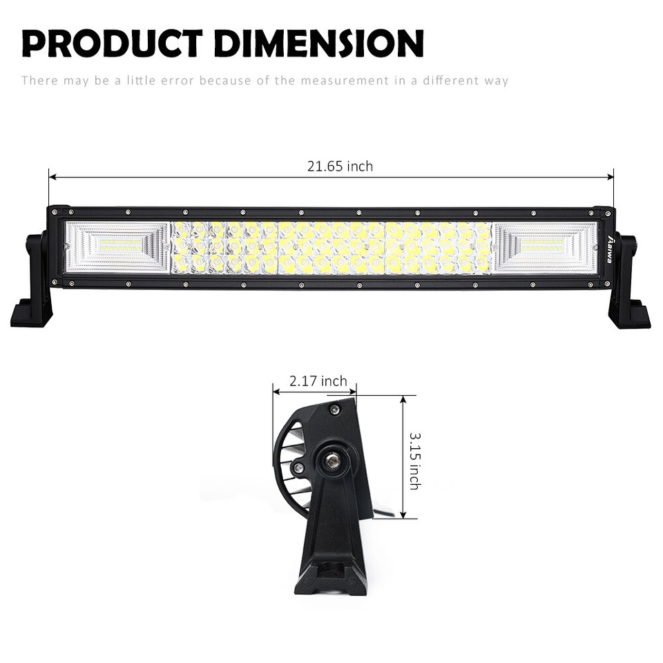 52'' inch LED Light Bar + 22'' + 4" Pods Combo Kit for Jeep Wrangler JK TJ YJ CJ | eBay