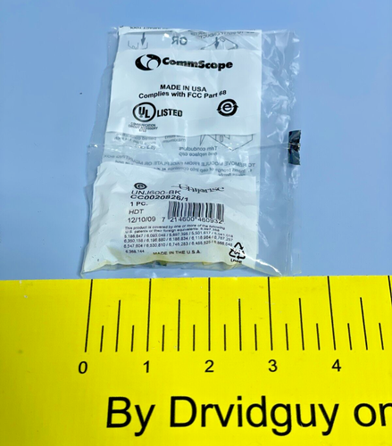 CommScope UNJ600-BK Uniprise Modular Jack | M Series Faceplate & Panel ...