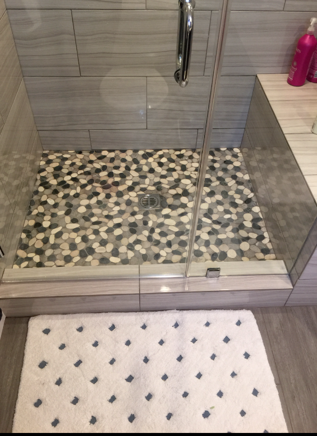 River Rock Tile Bathroom Floor 280+ River Rock Bathroom Stock Photos,