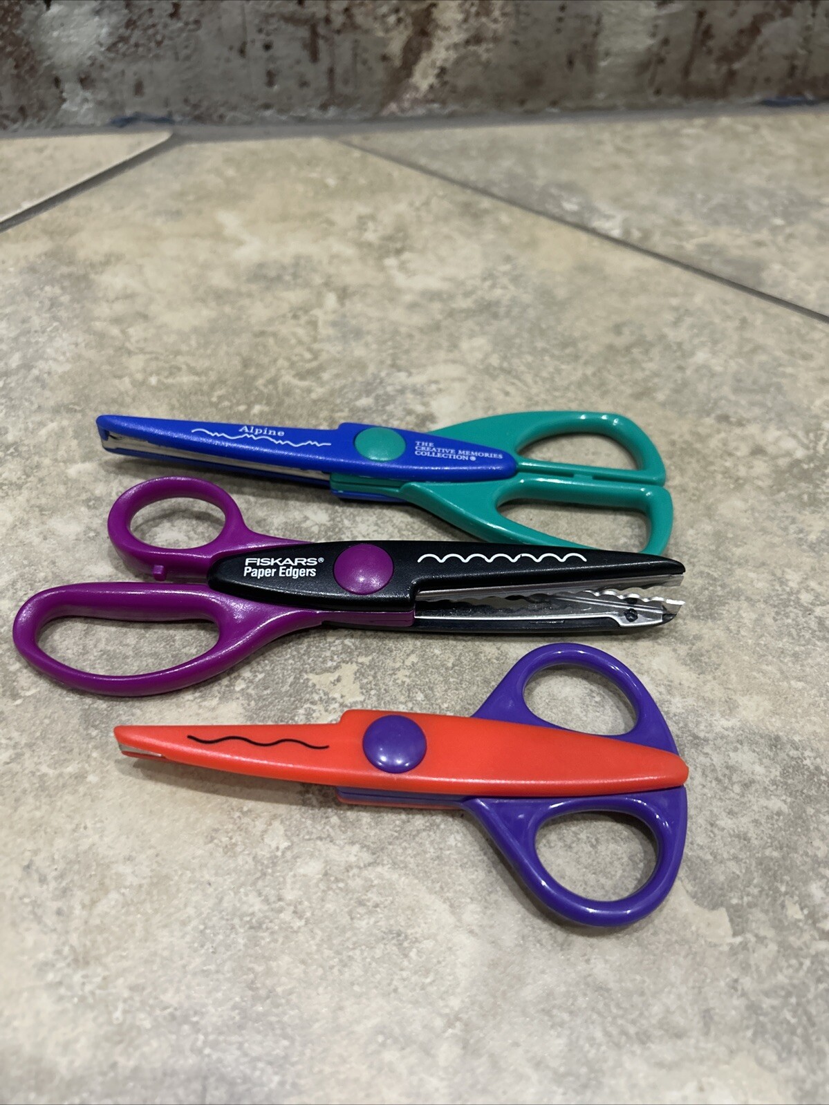 Fiskars Paper Edgers Edge Scissors Set Of 3 Variety Of Designs | eBay