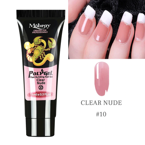 Poly UV Gel Nail Builder Extension Kit, Polygel Tube Nail Art File ...