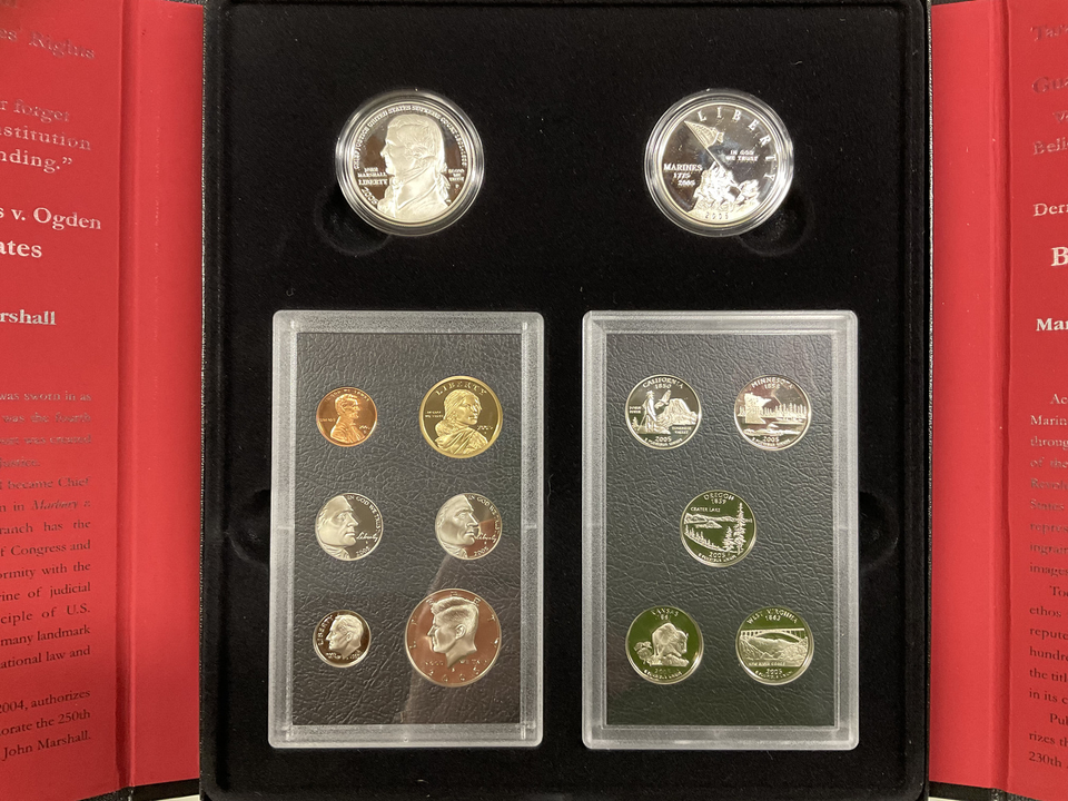 2005 United States Mint American Legacy Collection SILVER Adams ...