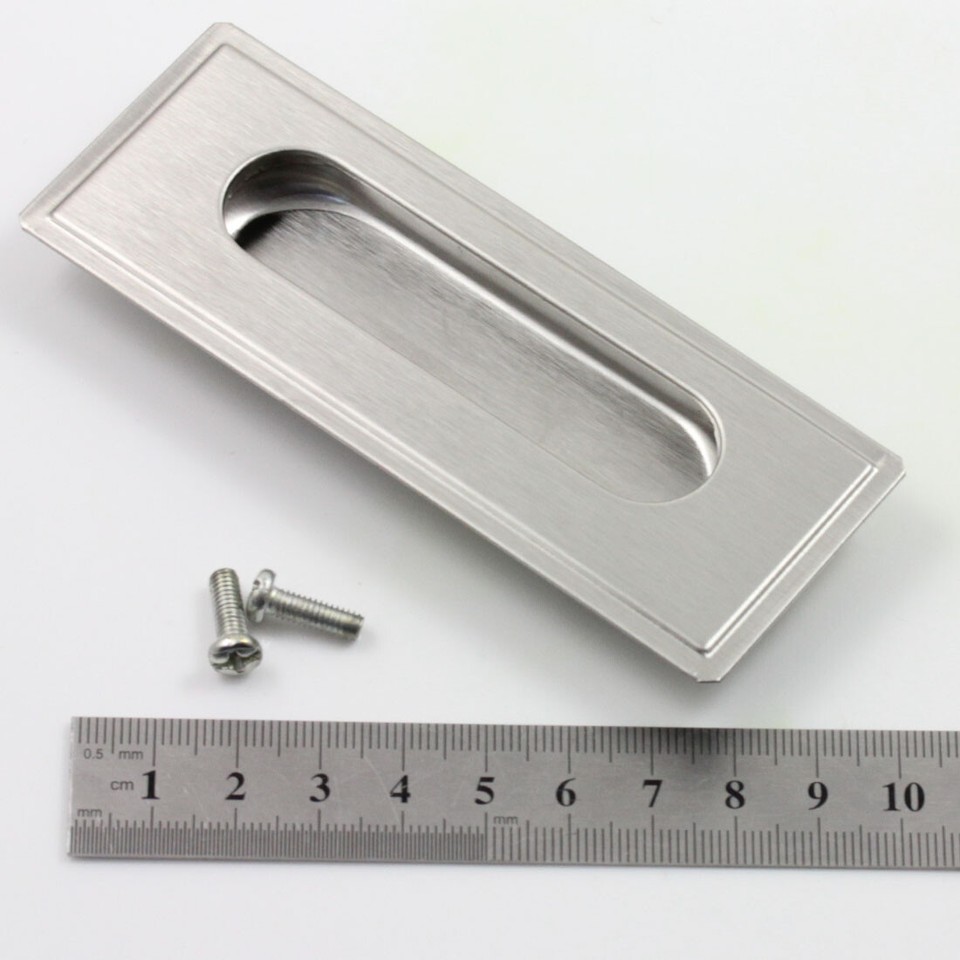 STAINLESS STEEL RECESSED HANDLES DRAWER CABINET SLIDING UK | eBay UK