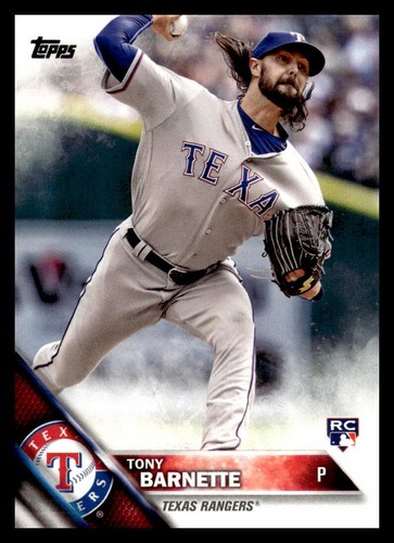2016 Topps Update Tony Barnette Rookie US135 Texas Rangers | eBay