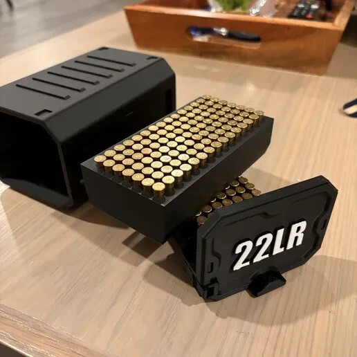 .22lr Ammo Storage Box Case - 210 Round Ammunition Cartridge Rifle ...