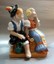 KOMLOS, ART DECO COUPLE Hungarian Hand Paint.Ceramic Figurine by Komlos ...