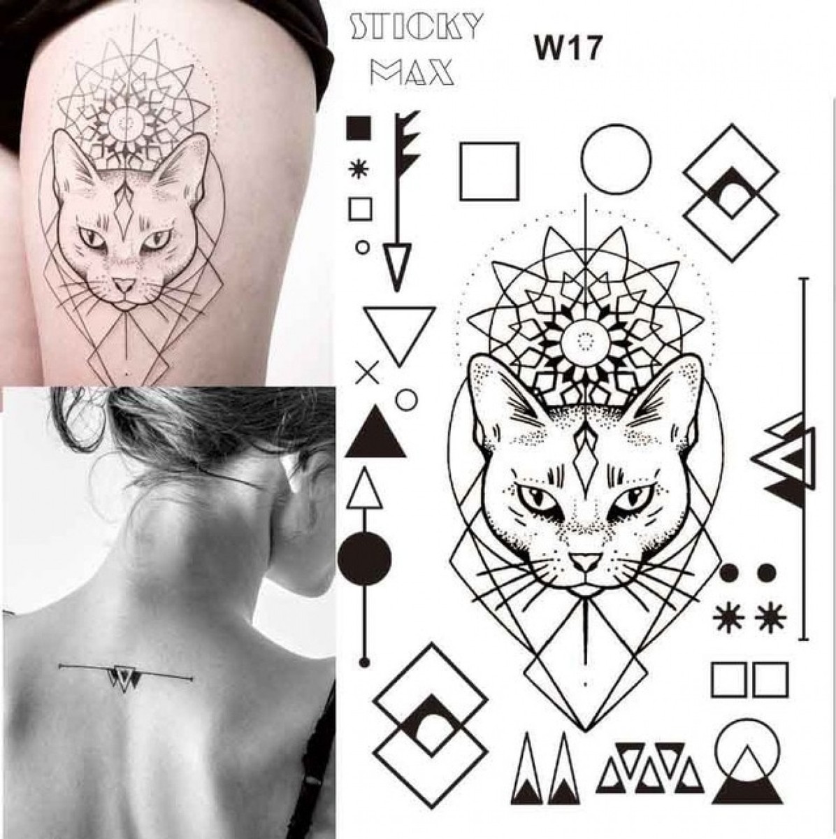 Geometric Square Tattoo