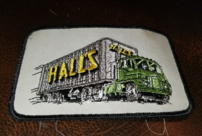 New Old Stock 1970s Trucker Hall's Motor Transit truck driver patch 3 X ...