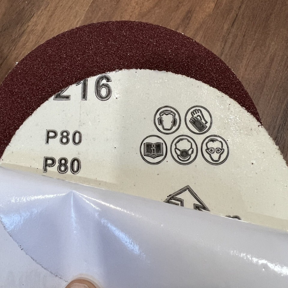 100pcs 5inch 125mm Sandpaper Sanding Disc 80 100 240 Grit Self Adhesive ...