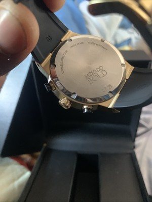 Movado Bold Fusion Men's Chronograph Quartz Watch - Gold / Black ...