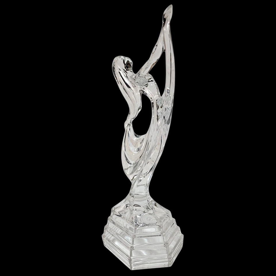 Crystal Rock Glass Ballet Dancer Figure Italian Design | eBay UK