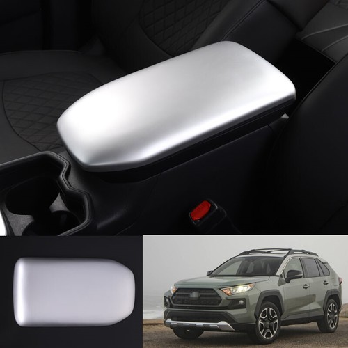 For Toyota RAV4 2019-2023 Matt Silver Center Console Armrest Box Cover ...
