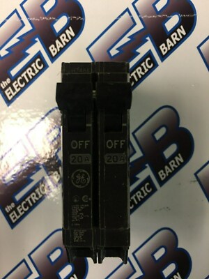 GE THQP220, 20 Amp, 240 Volt, 2 Pole, Plug In, Tandem, Circuit Breaker ...
