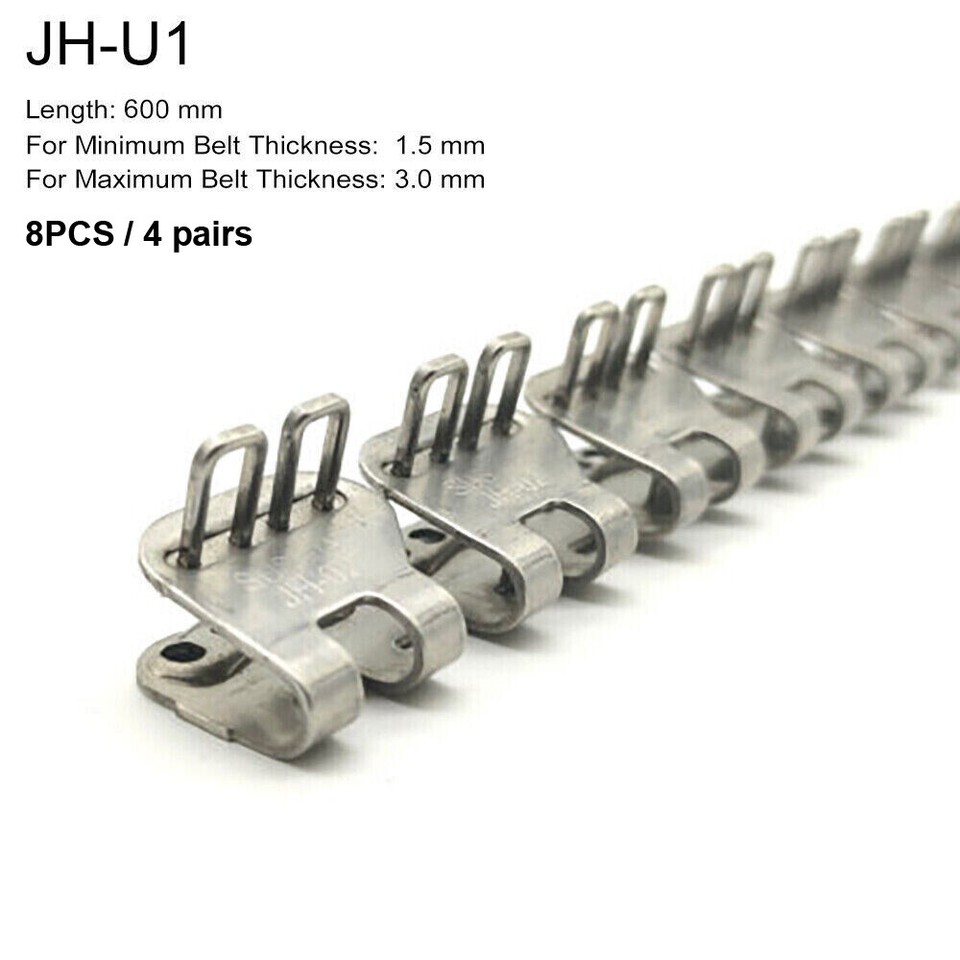 Scalloped Edge Conveyor Belt Repair Fasteners Staple Clipper Lacing ...