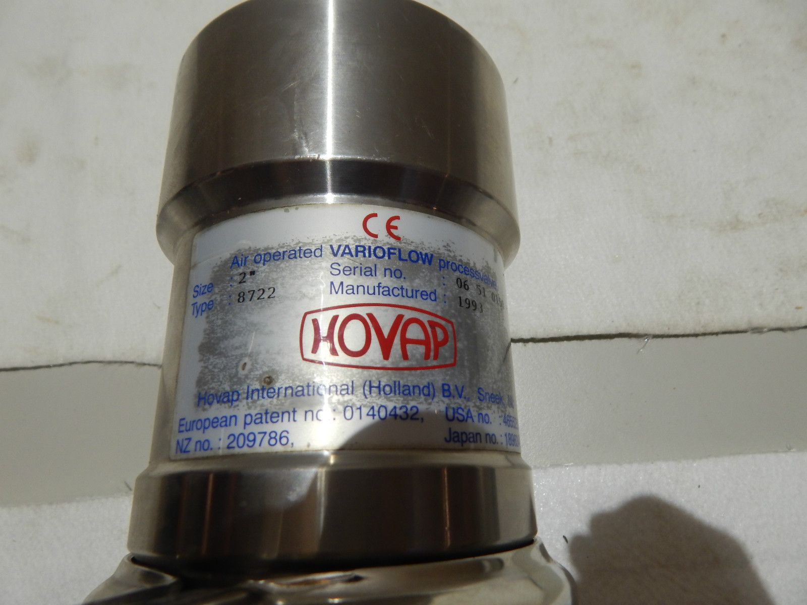 Hovap Mixproof Valve Manifold Type: 8722 2'' with Alfa Laval Think Top ...