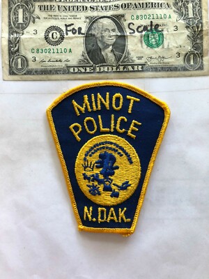 Minot North Dakota Police Patch un-sewn in great shape | eBay