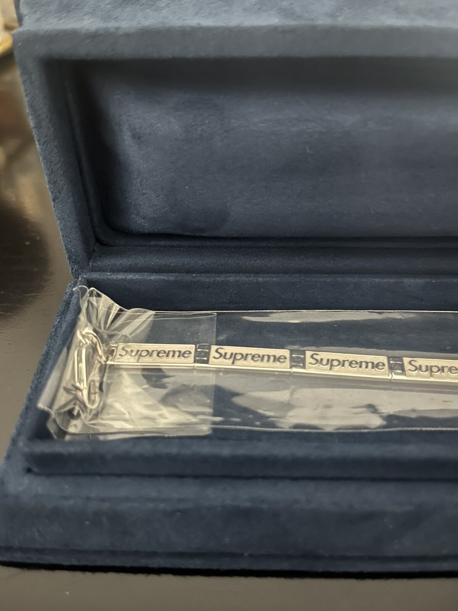 Supreme Jacob & Co Logo Link Bracelet Solid Silver. Large | eBay Supreme Jacob & Co Logo Link Bracelet Solid Silver. Large | eBay