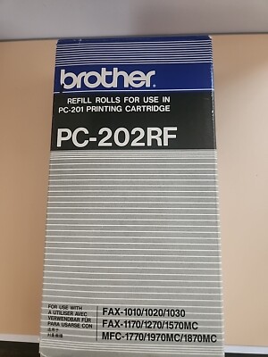 Genuine Brother Black Fax Ribbon Refill Rolls PC-202RF New 1 Rolls | eBay