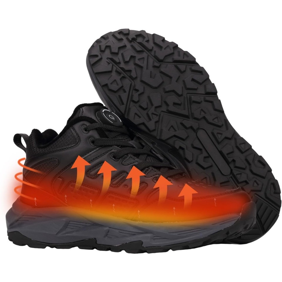 Heated Sneakers, Rechargeable Heating Shoes Foot with 3 Temperature ...