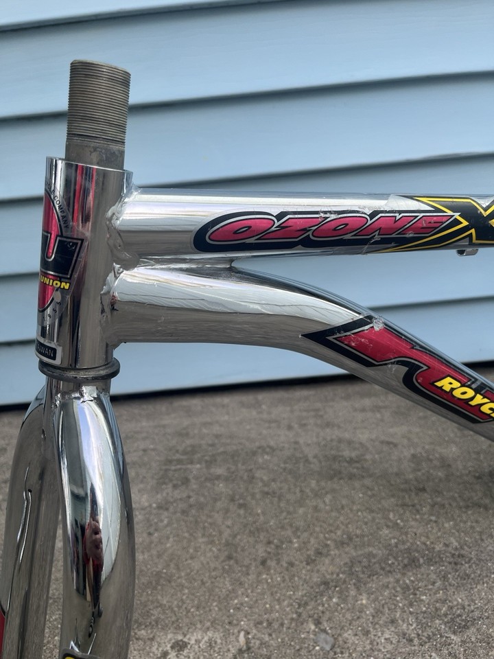ROYCE UNION T-18 Ozone X Freestyle BMX BIKE Bicycle FS SST Chrome Frame ...