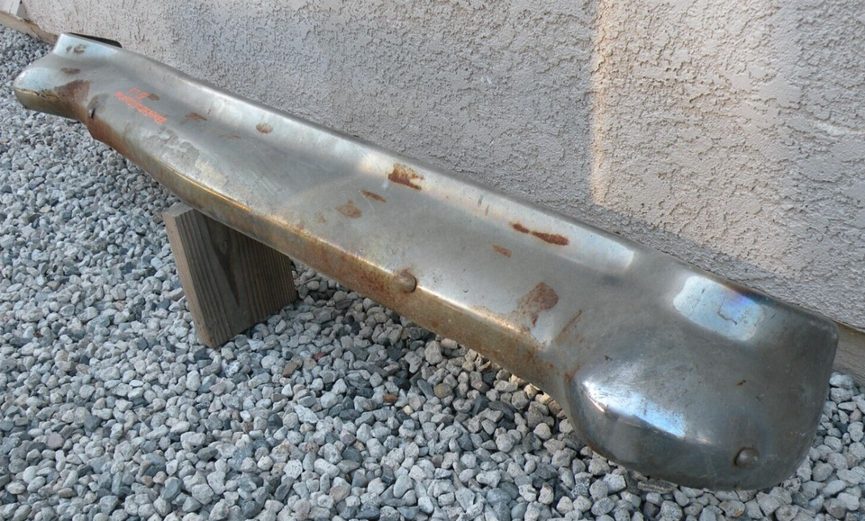 X STUDEBAKER PACKARD NEW TRIPLE PLATED CHROME REAR BACK BUMPER 1957 ...