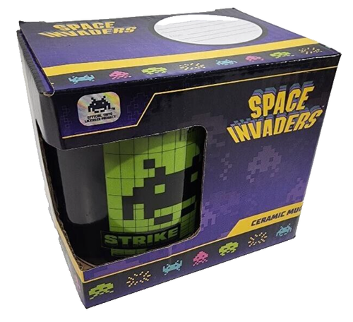 " SPACE INVADERS - BEST DAD IN THE GALAXY " CERAMIC COFFEE CUP MUG ...